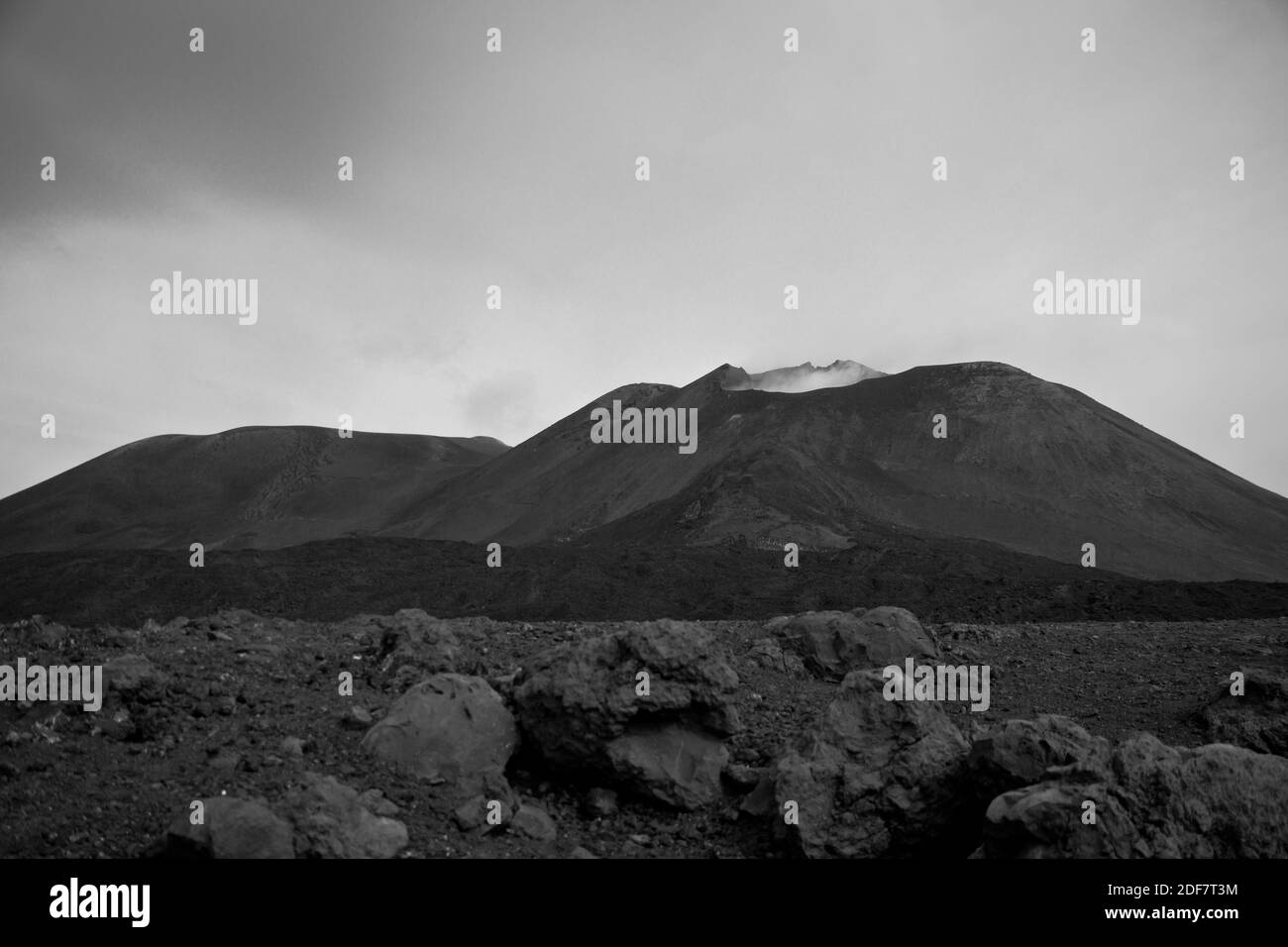 Volcanic landscape italy Black and White Stock Photos & Images - Alamy