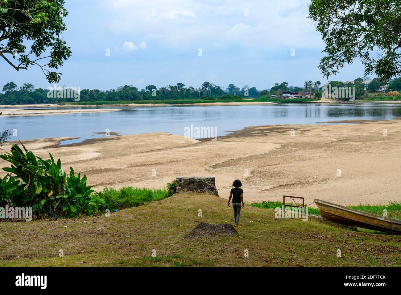 Gabon, moyen Ogou? district, Lambar?n?, Dr Schweitzer's old hospital ...