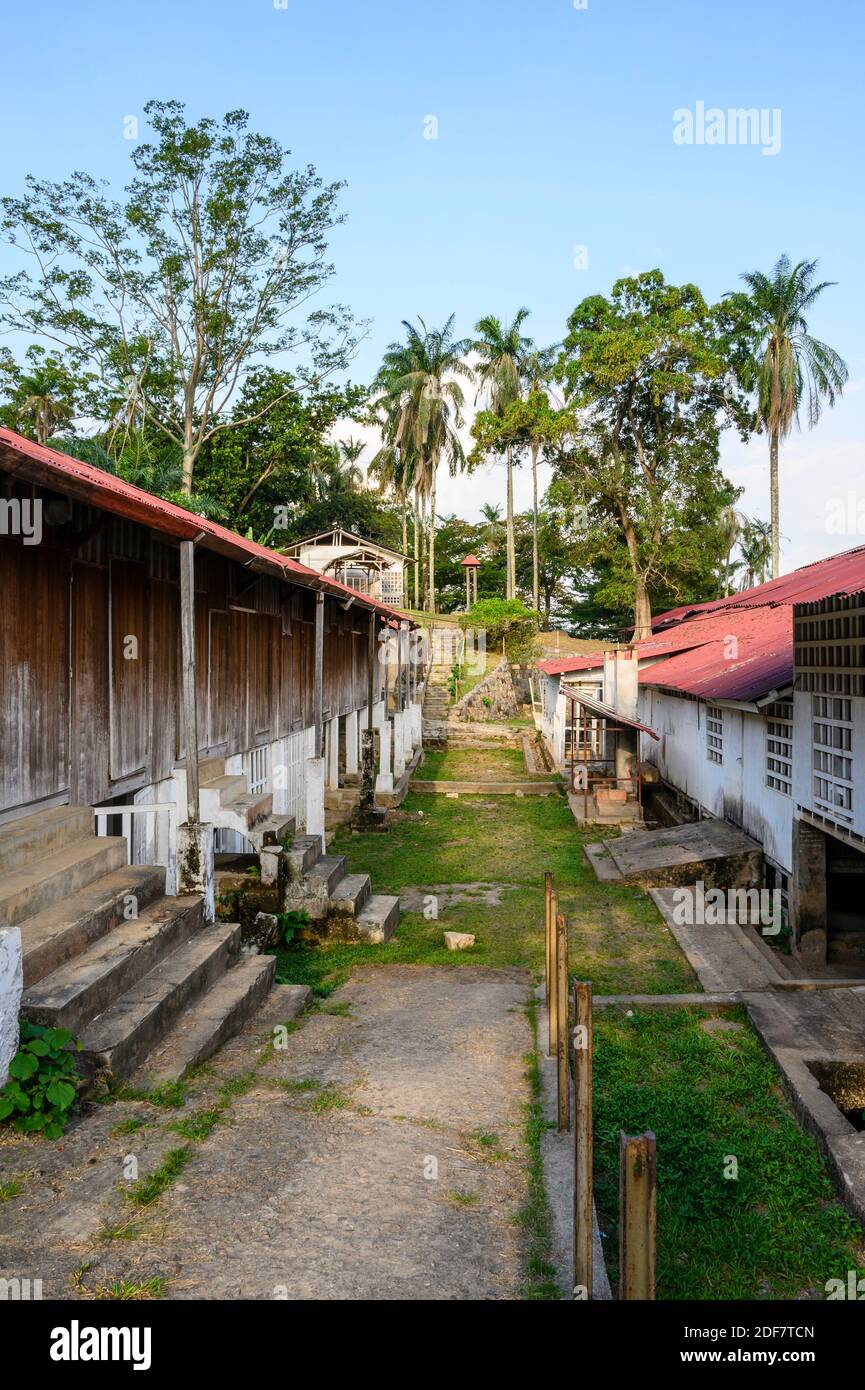 Gabon, moyen Ogou? district, Lambar?n?, Albert Schweitzer old hospital ...