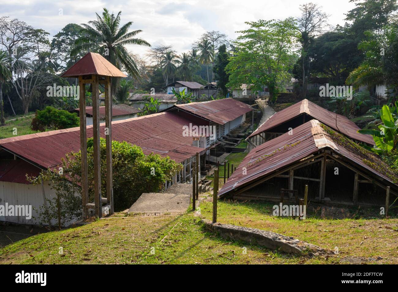 Gabon, moyen Ogou? district, Lambar?n?, Albert Schweitzer old hospital ...