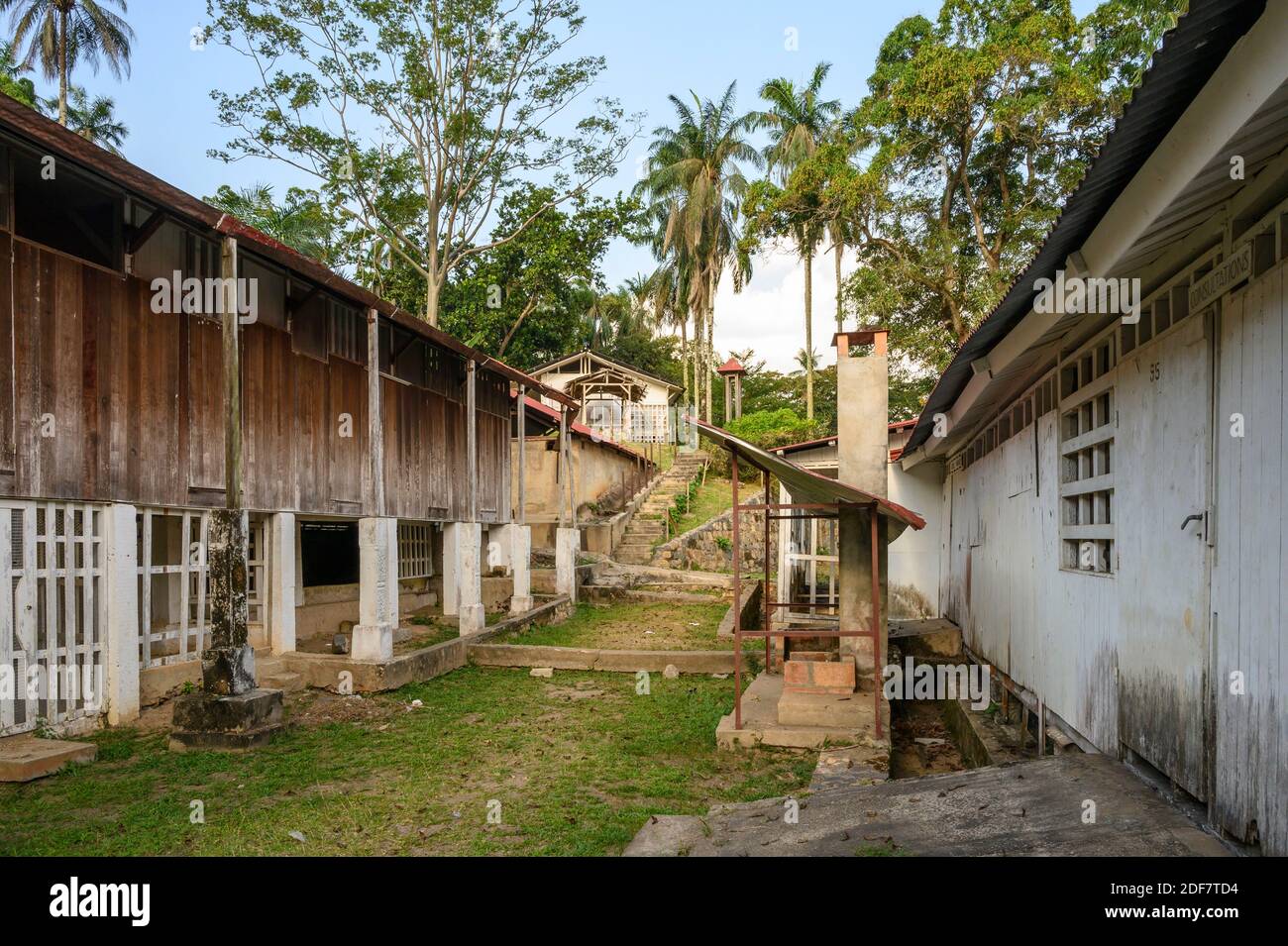 Gabon, moyen Ogou? district, Lambar?n?, Albert Schweitzer old hospital ...