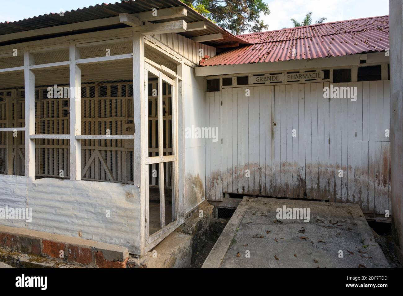 Gabon, moyen Ogou? district, Lambar?n?, Albert Schweitzer old hospital ...