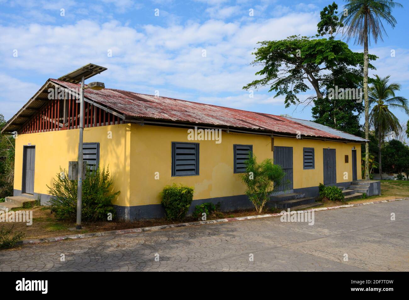 Gabon, moyen Ogou? district, Lambar?n?, Albert Schweitzer old hospital ...