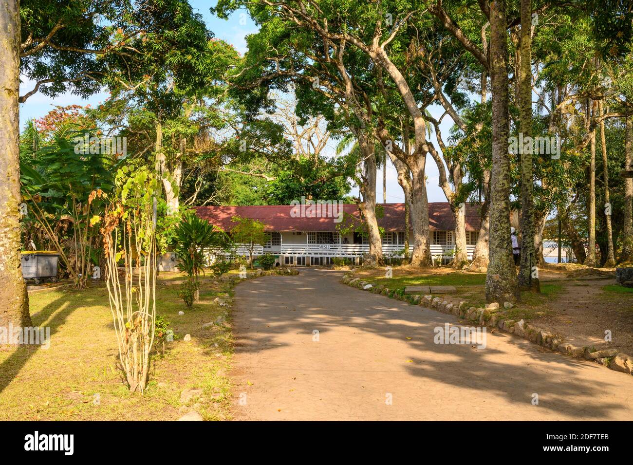 Gabon, moyen Ogou? district, Lambar?n?, museum in Albert Schweitzer old ...