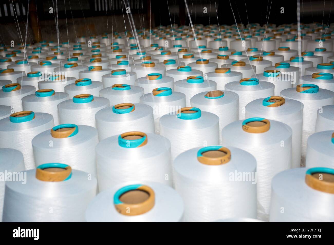 Cotton spool old mill hi-res stock photography and images - Alamy