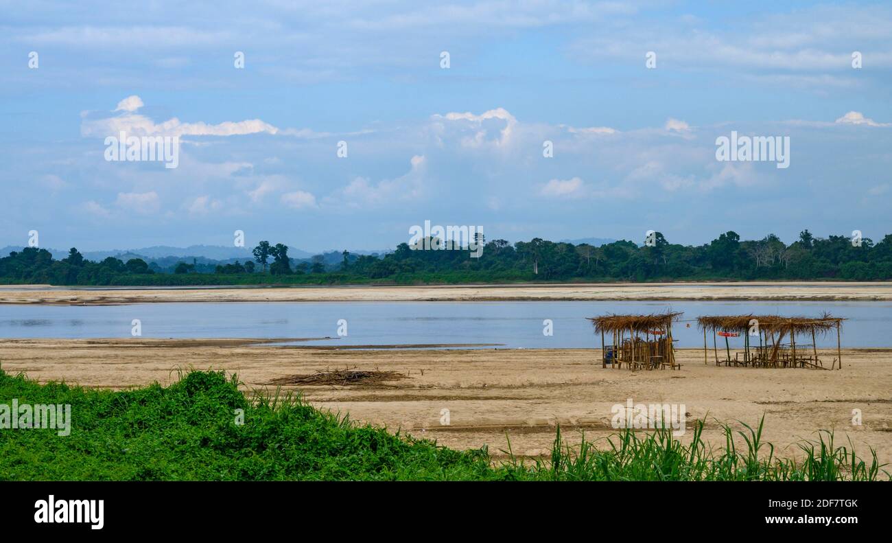 Gabon, moyen Ogou? district, Lambar?n?, Dr Schweitzer's old hospital ...