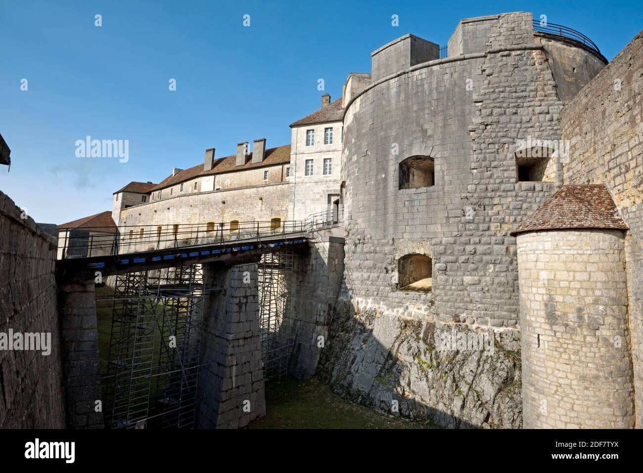 France, Doubs, La Cluse et Mijoux, Joux castle Stock Photo - Alamy
