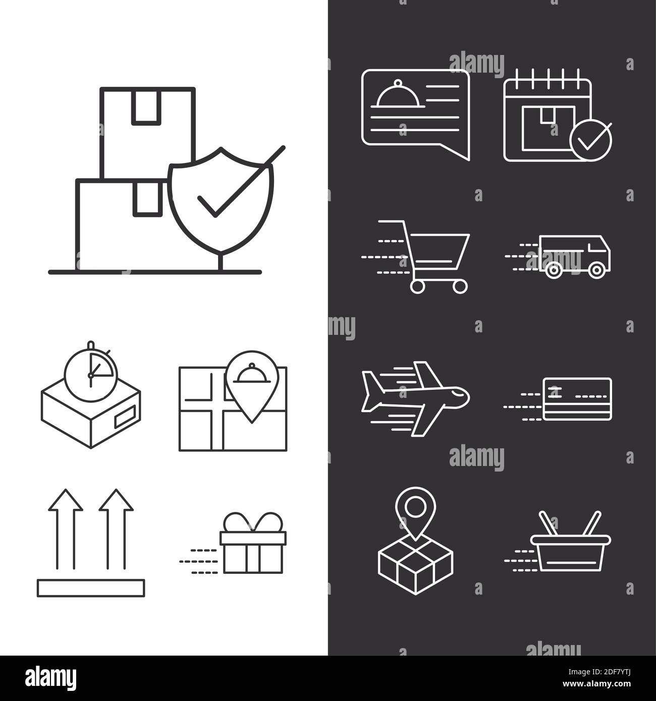 Parcel tracking Stock Vector Images - Alamy