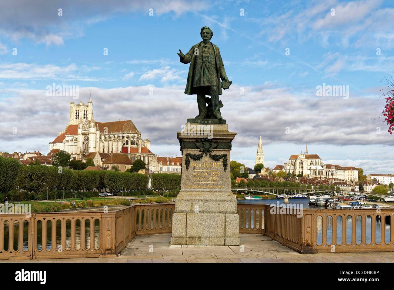 France, Yonne, Auxerre, Paul Bert statue on the Stock Photo - Alamy