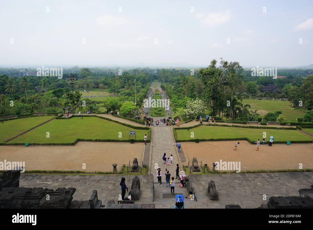 Buddhist temple of Borobudur in Yogyakarta, Java, Indonesia Stock Photo ...