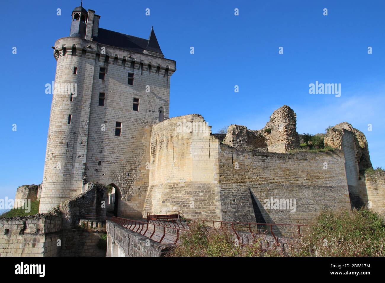 medieval castle in chinon in france Stock Photo - Alamy