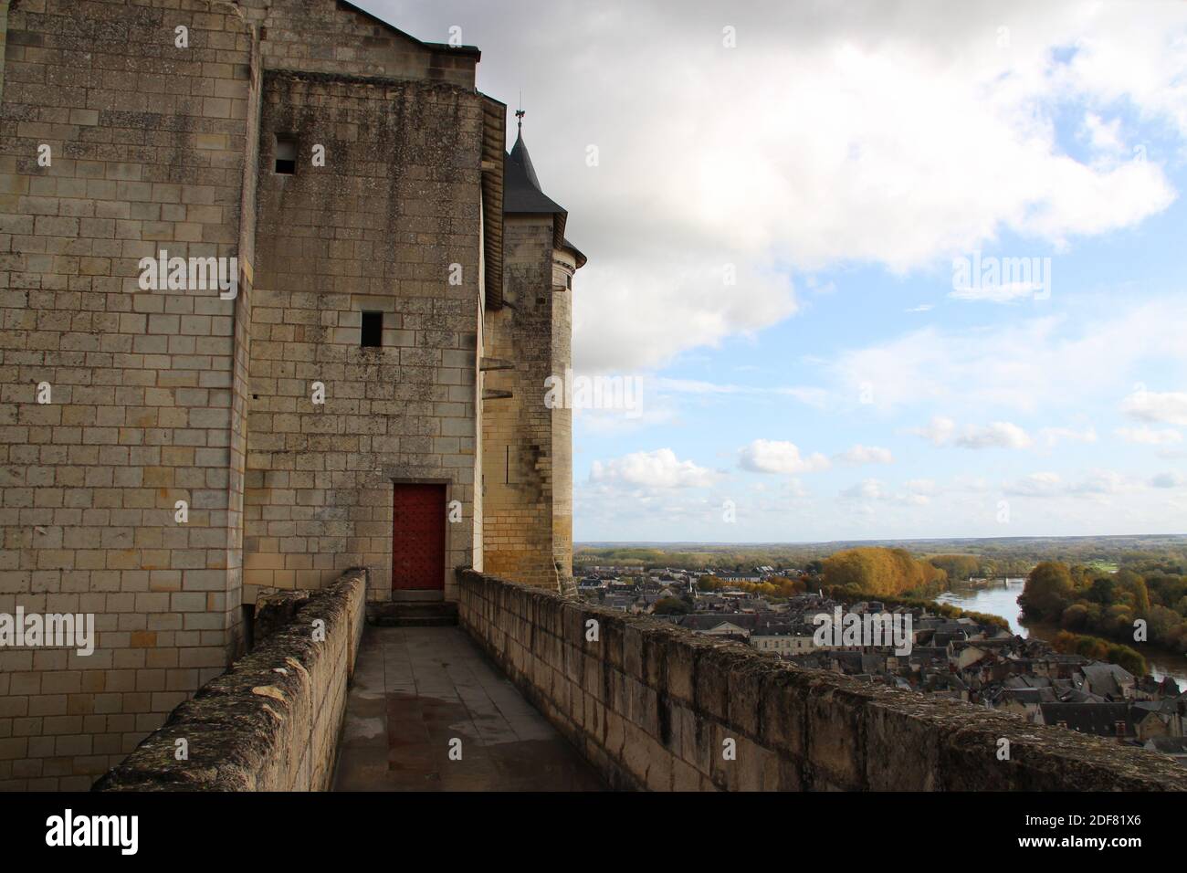 medieval castle in chinon in france Stock Photo - Alamy