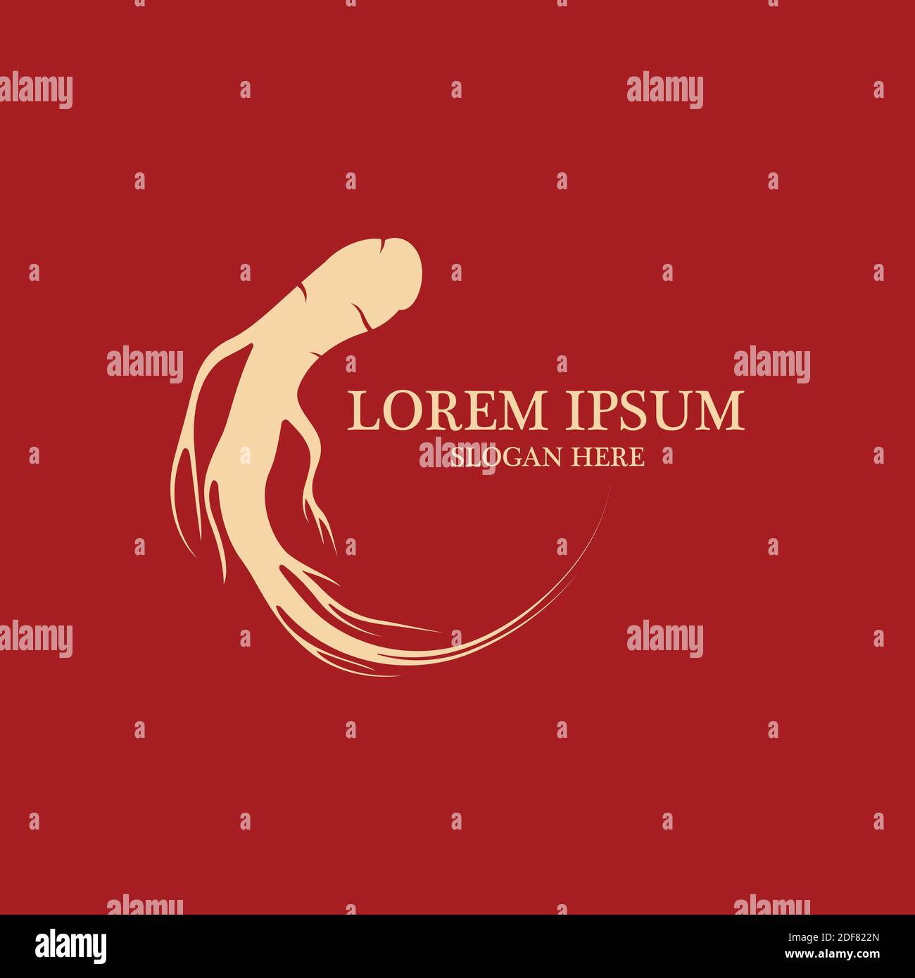 ginseng logo vector and symbol Stock Vector Image & Art - Alamy