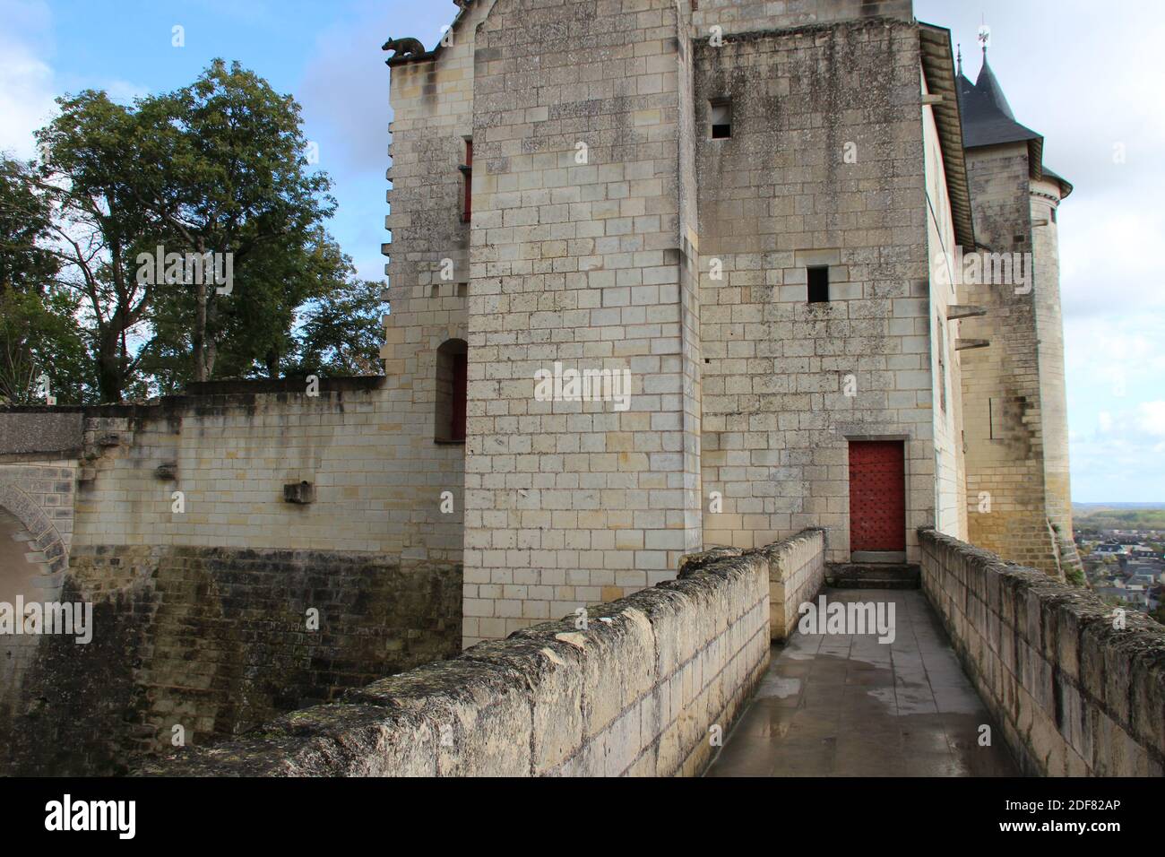 medieval castle in chinon in france Stock Photo - Alamy