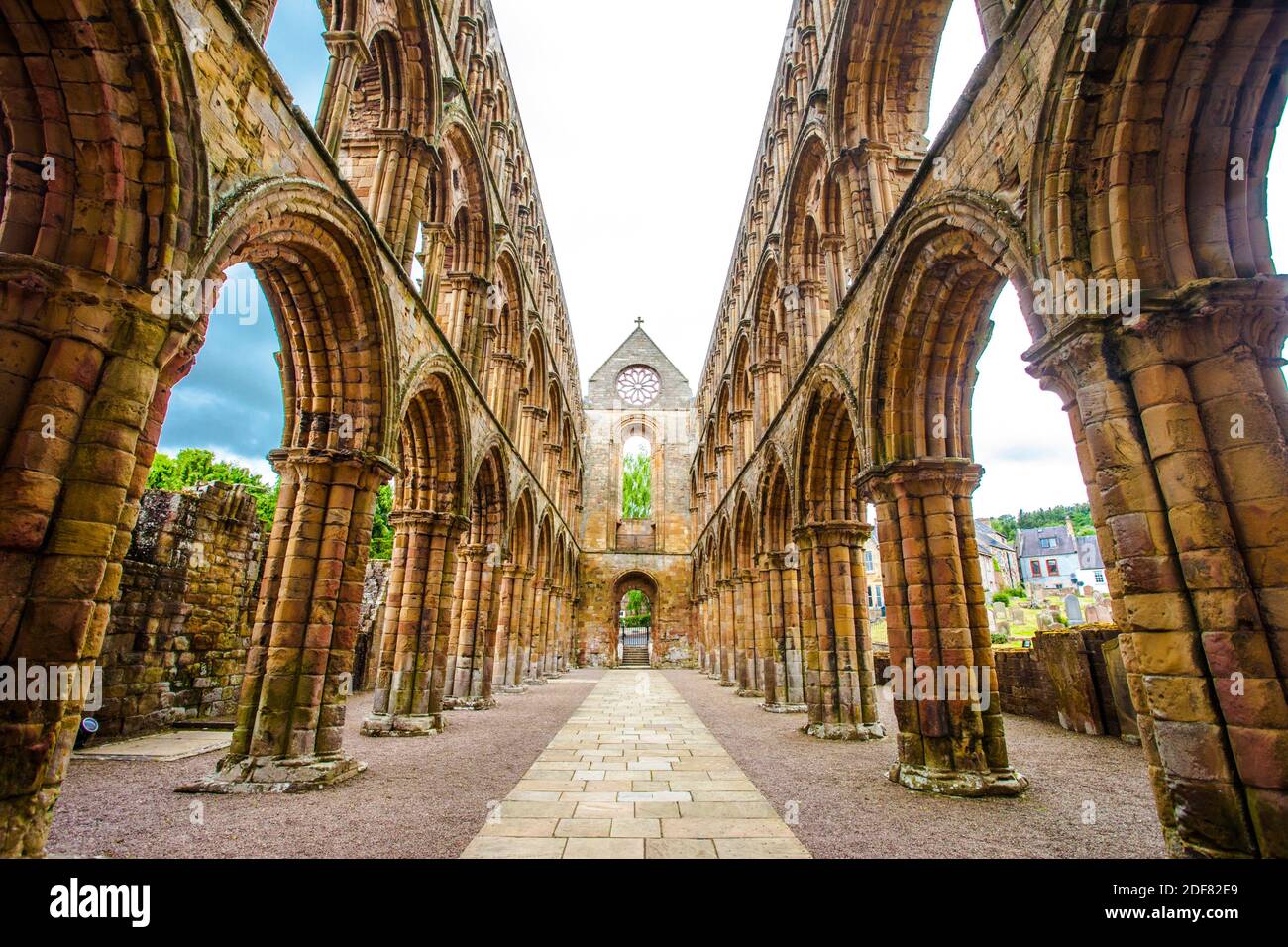 Jedburgh Abbey, a ruined Augustinian abbey, Jedburgh, is one of the ...