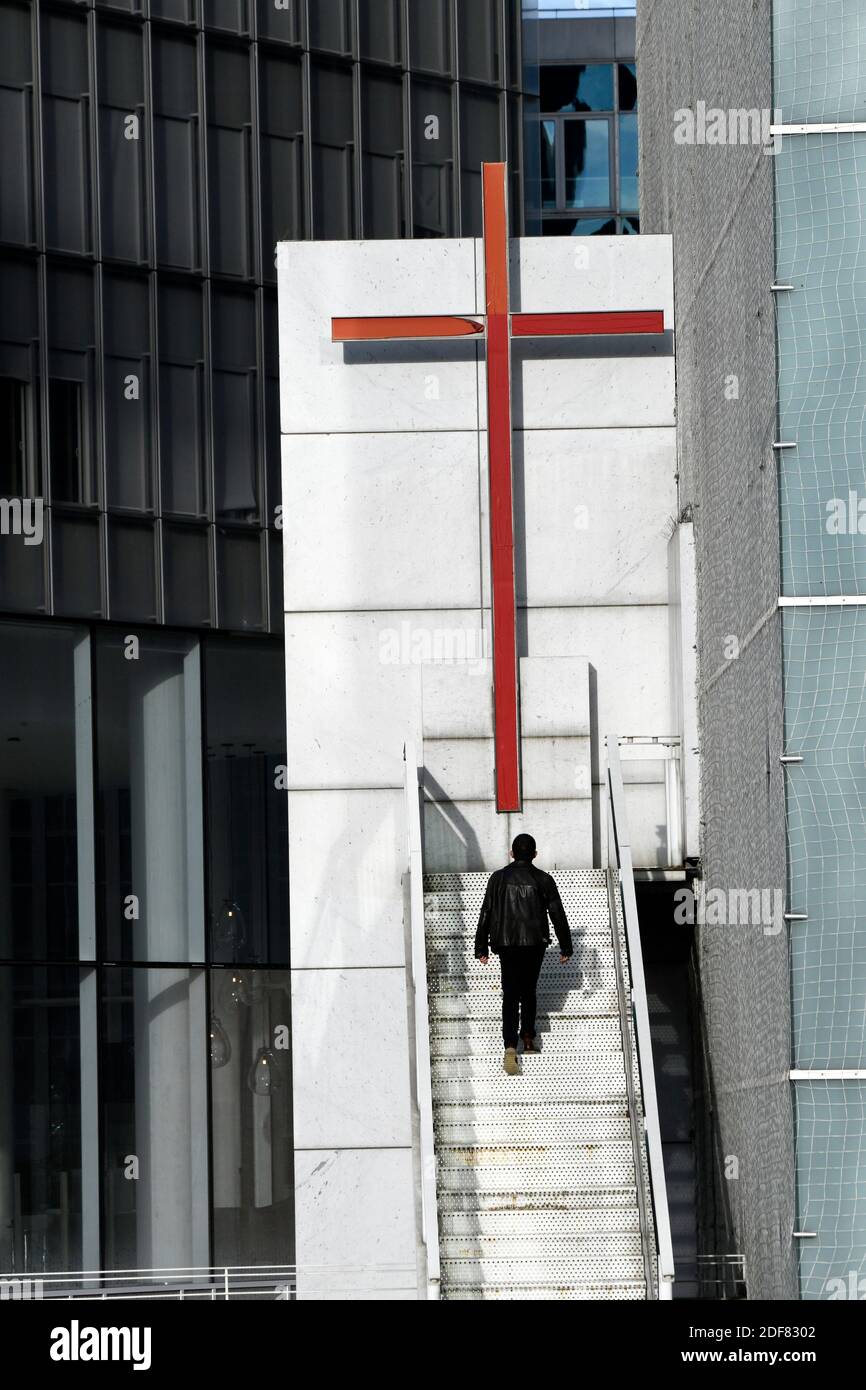Man walking in church hi-res stock photography and images - Alamy