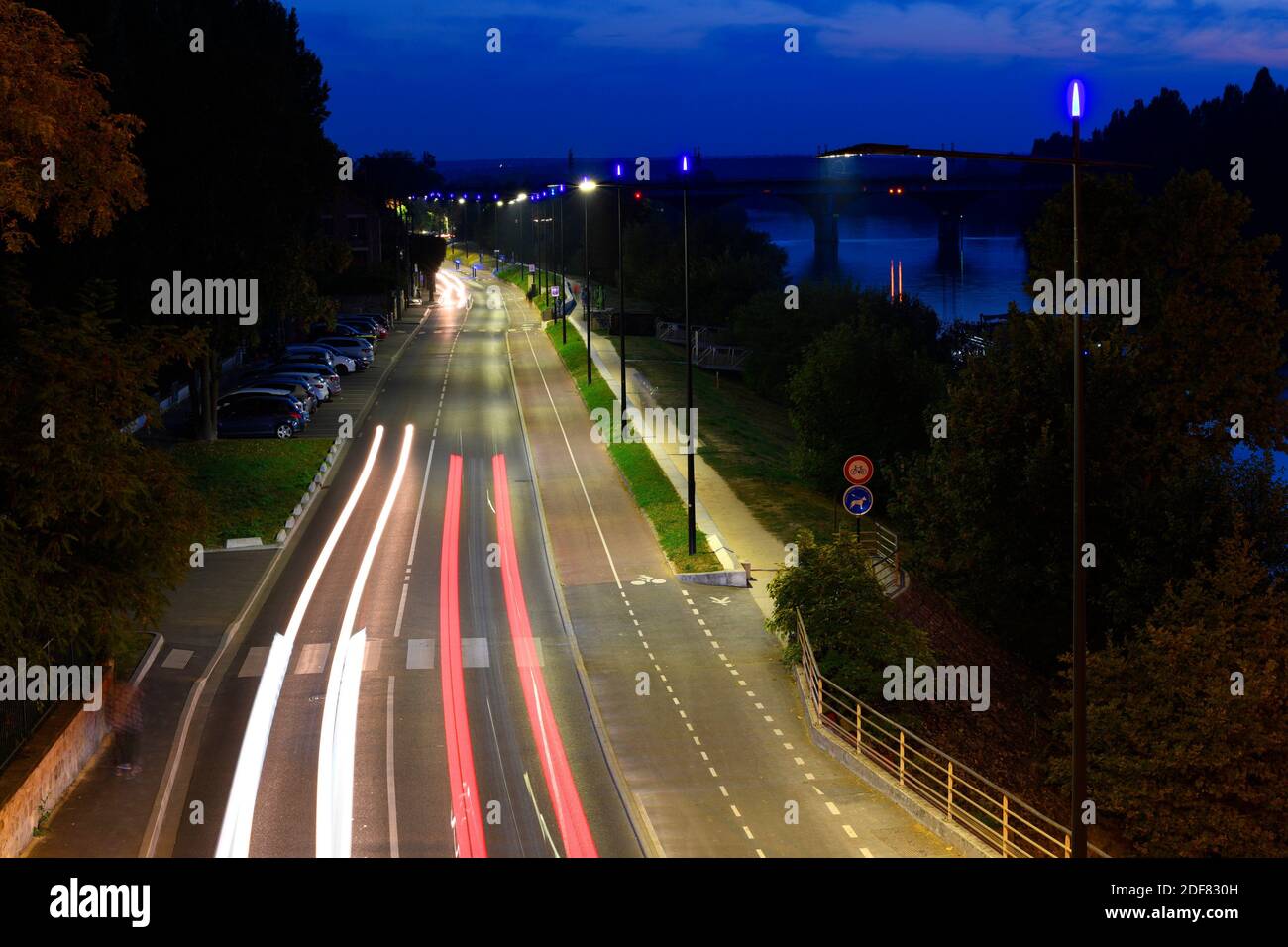 Led street lighting france hi-res stock photography and images - Alamy