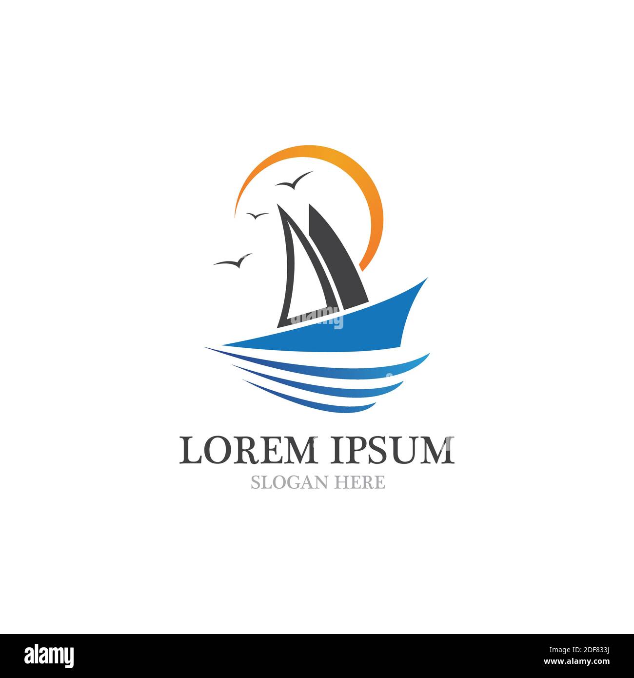 Cruise ship logo images illustration design Stock Vector Image & Art ...