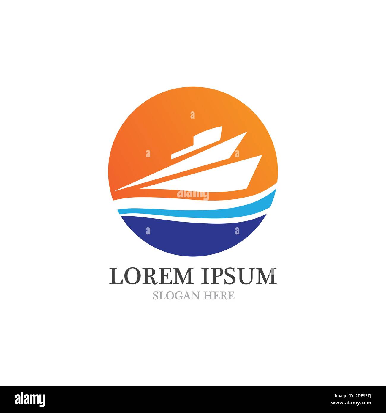 Cruise ship logo images illustration design Stock Vector Image & Art ...