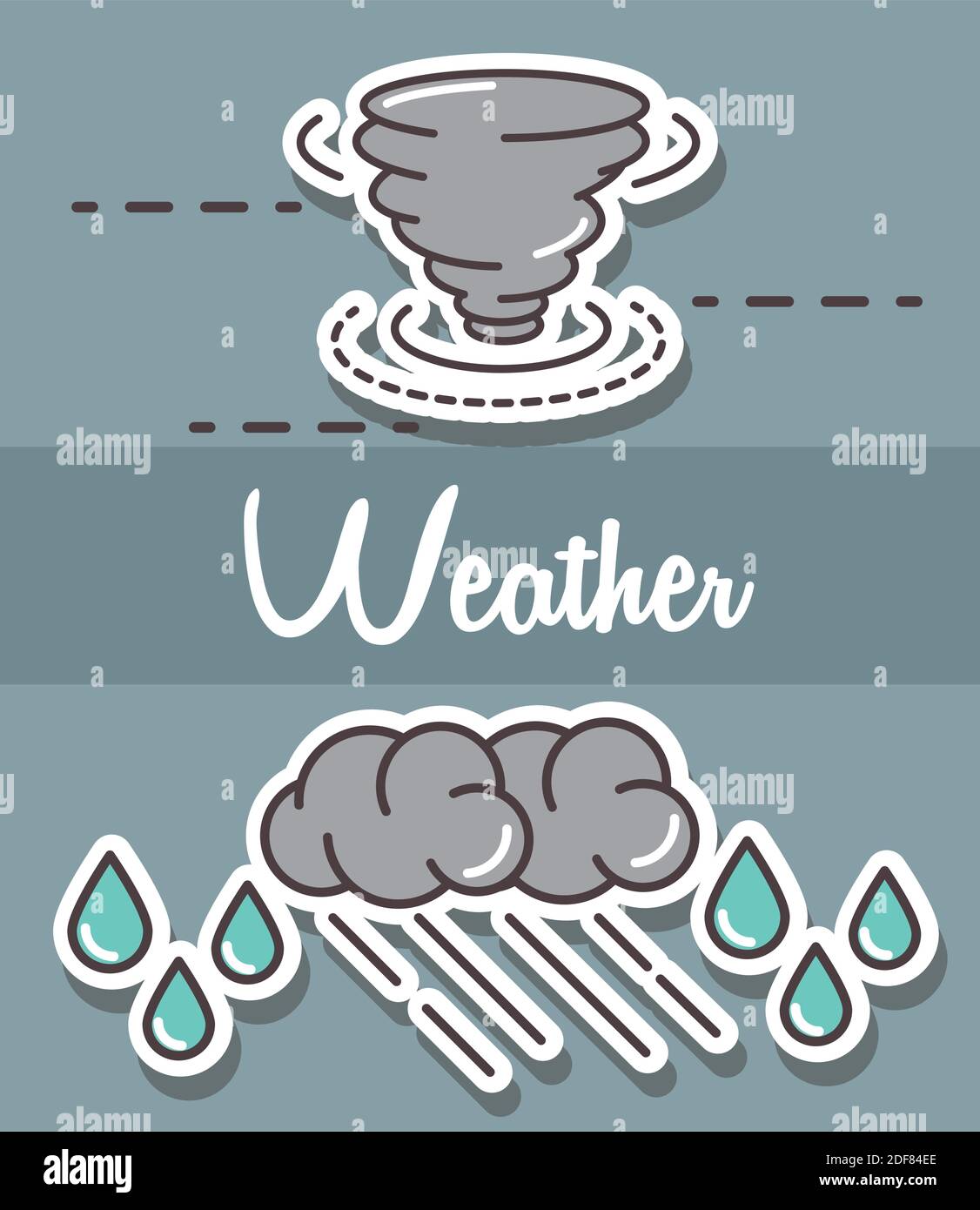 weather storm hurricane rain clouds gray background vector illustration ...