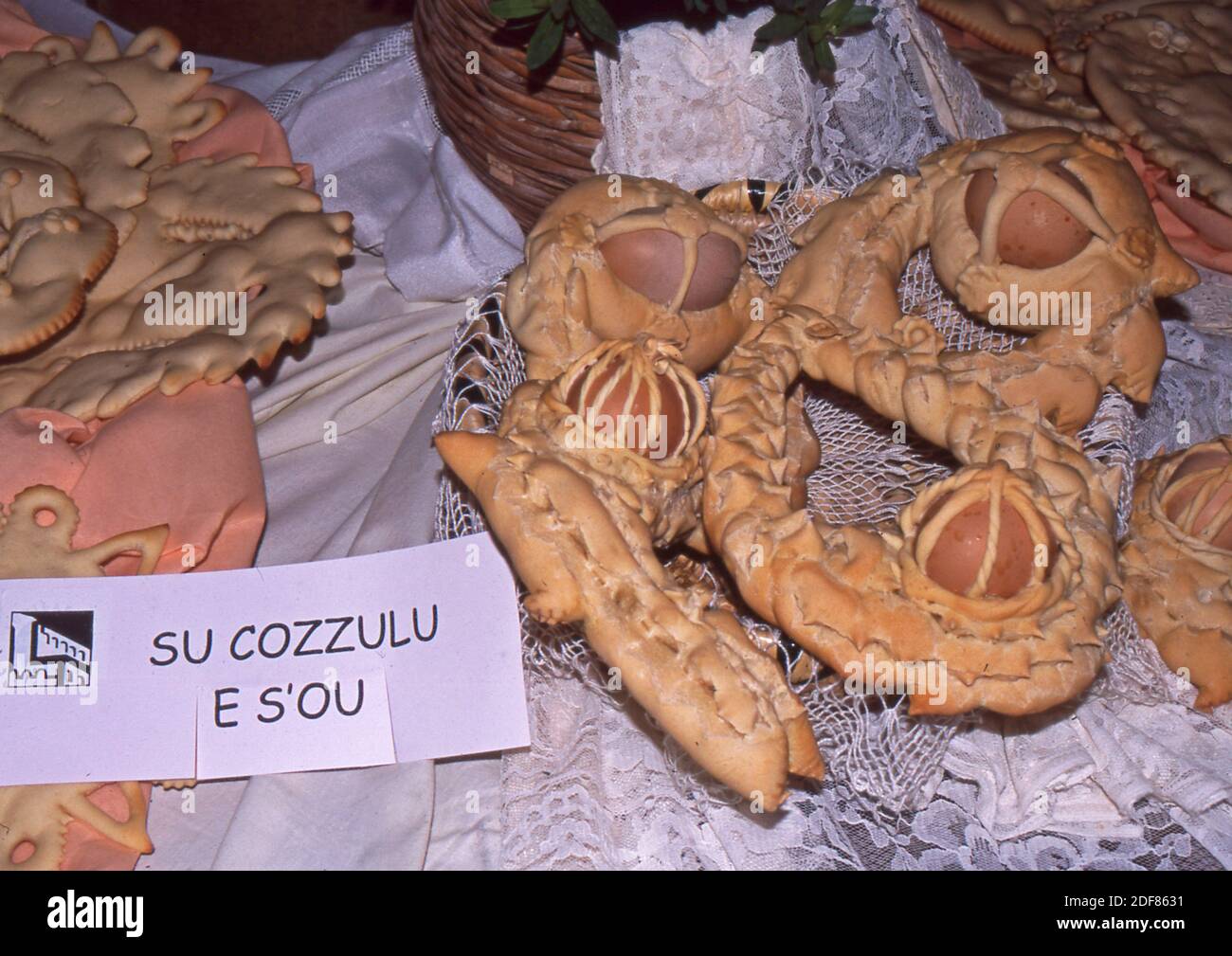 Sardinia traditional bread (scanned from colorslide Stock Photo - Alamy