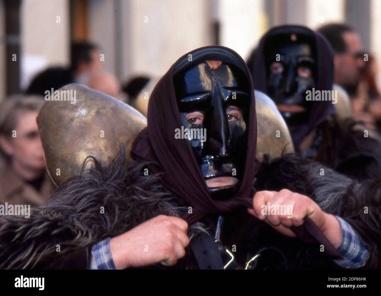Traditional carnival masks of Sardinia (scanned from Fujichrome Velvia ...