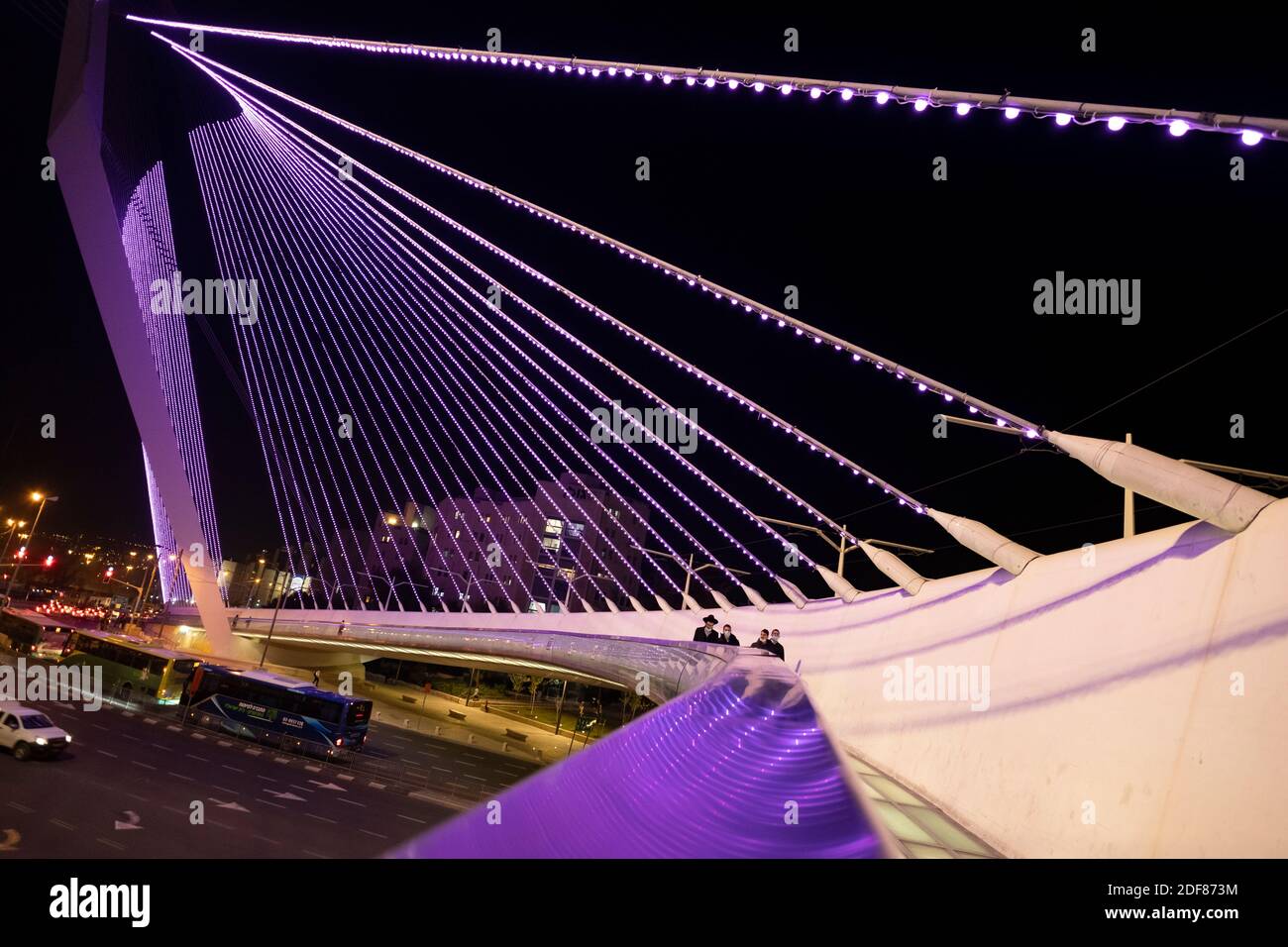 The Chords Bridge also called the Bridge of Strings or Jerusalem Light ...