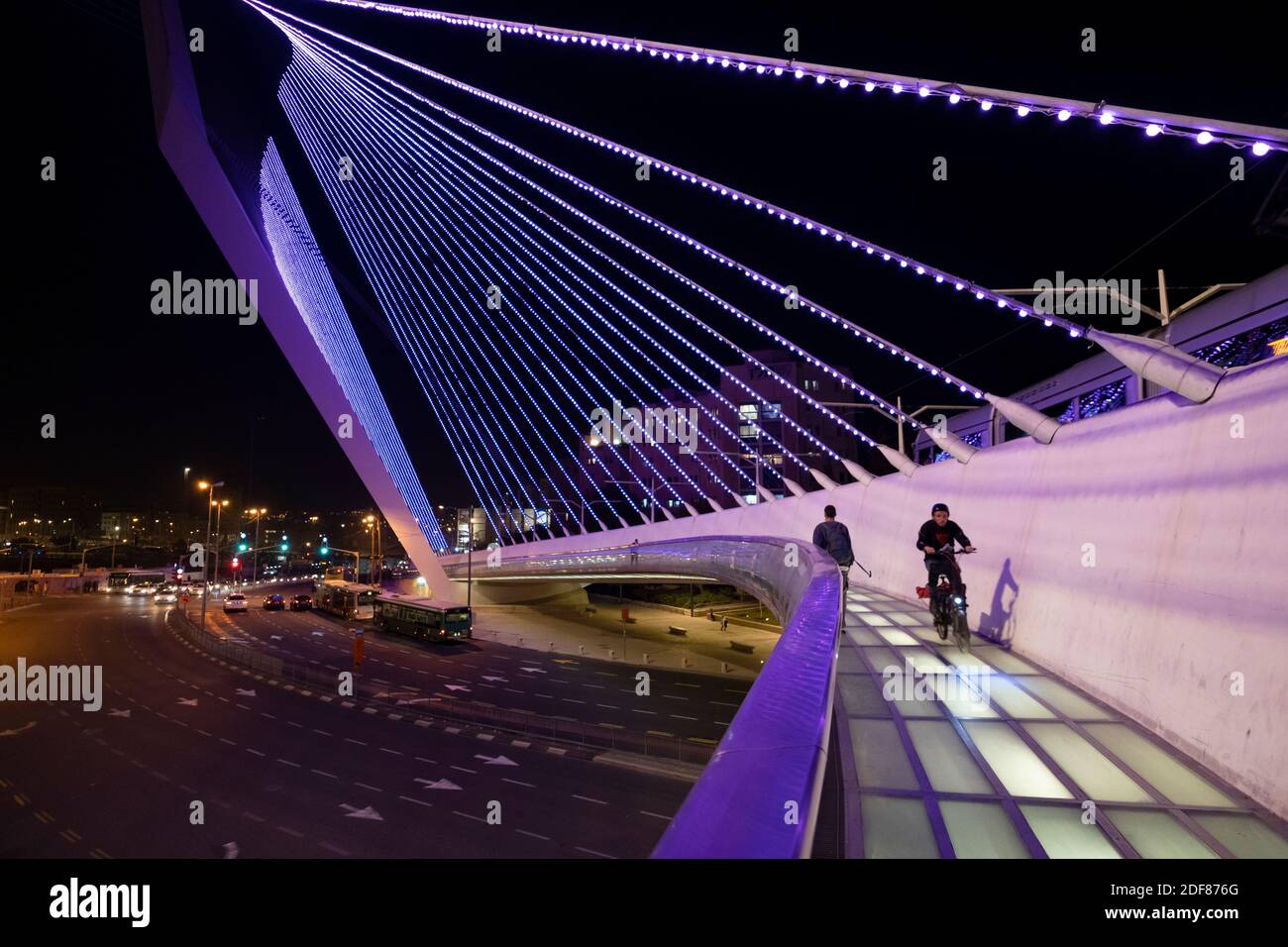 The Chords Bridge also called the Bridge of Strings or Jerusalem Light ...