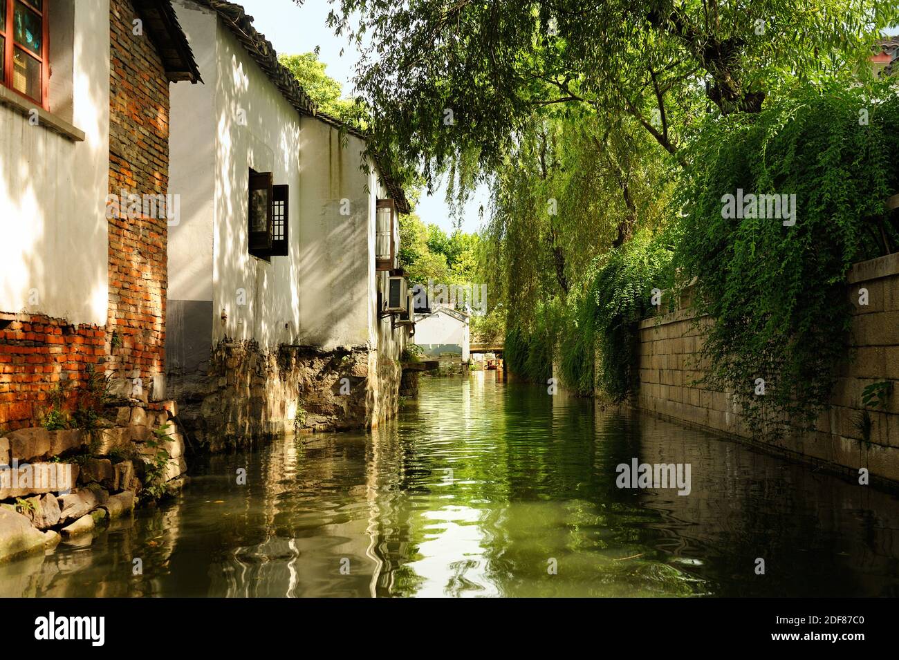 Beautiful canal in Suzhou, called Venice of the east, the most popular ...