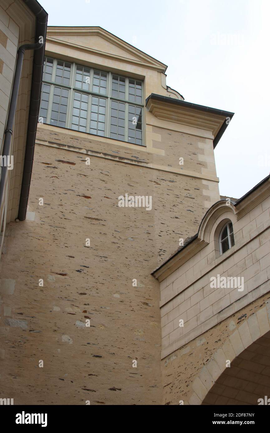 stone buildings in angers in france Stock Photo - Alamy