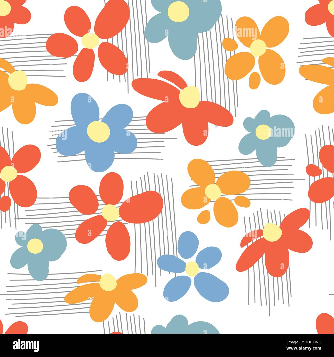 Spring flowers seamless pattern Small floral pattern floral ...