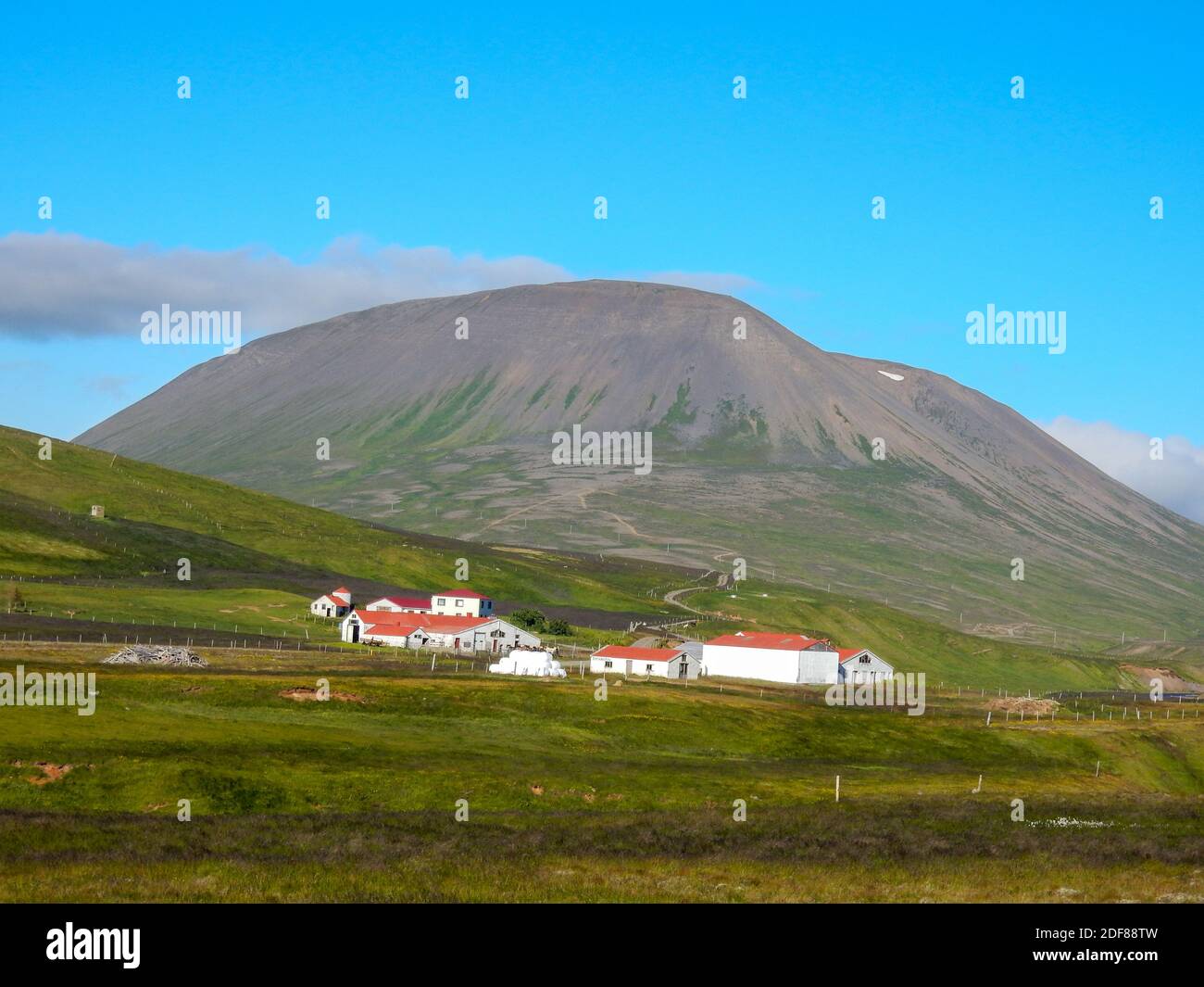 landscape with farm in Iceland Stock Photo - Alamy