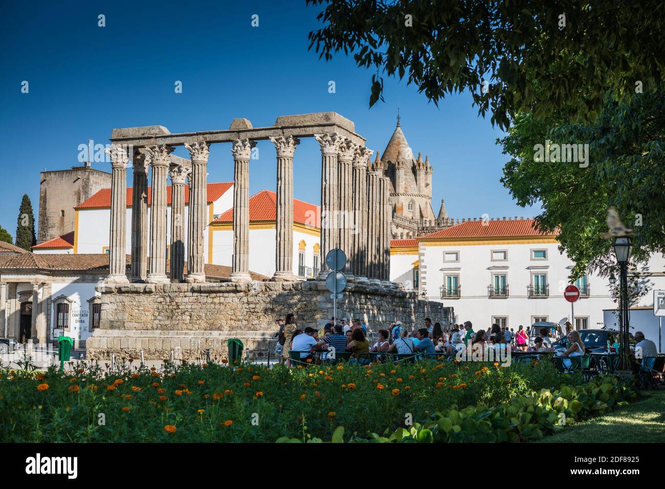 Roman temple évora tower evora hi-res stock photography and images - Alamy