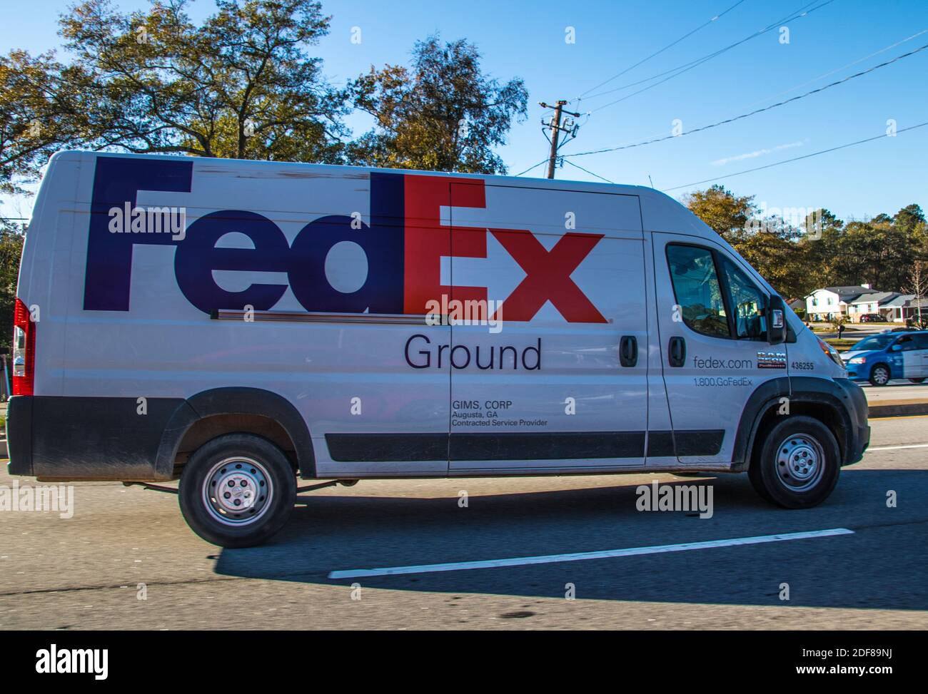 Augusta, Ga USA - 12 02 20: FedEx Ground truck on the road Stock Photo ...