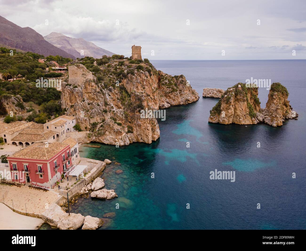 Scopello Beach in Sicily Italy Europe during summer Stock Photo - Alamy