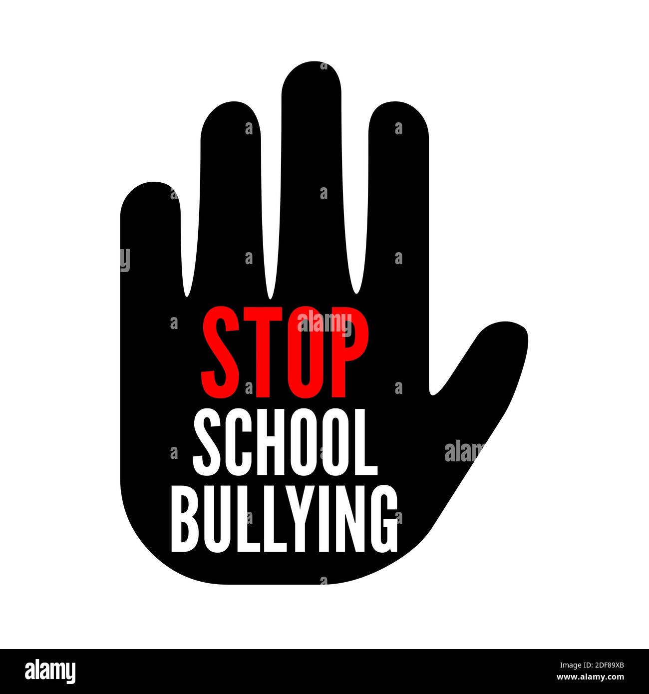 Bullying school sign Cut Out Stock Images & Pictures - Alamy