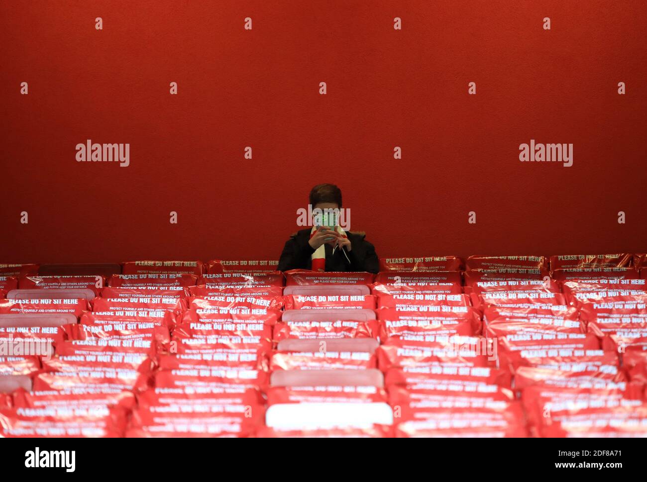 A Masked fan the stands before the UEFA Europa League Group B match at ...