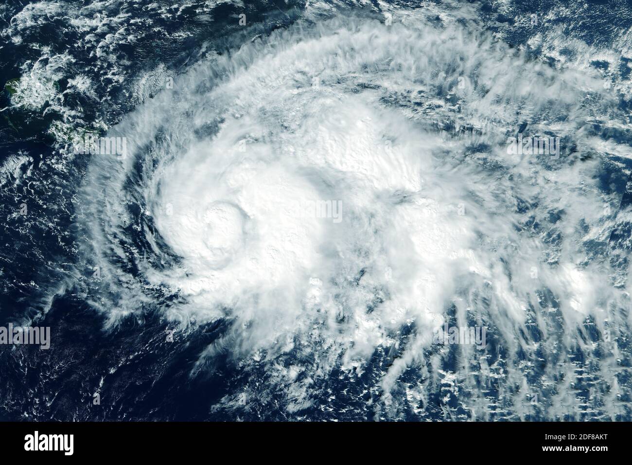 Cyclone from space. Elements of this image were furnished by NASA Stock ...