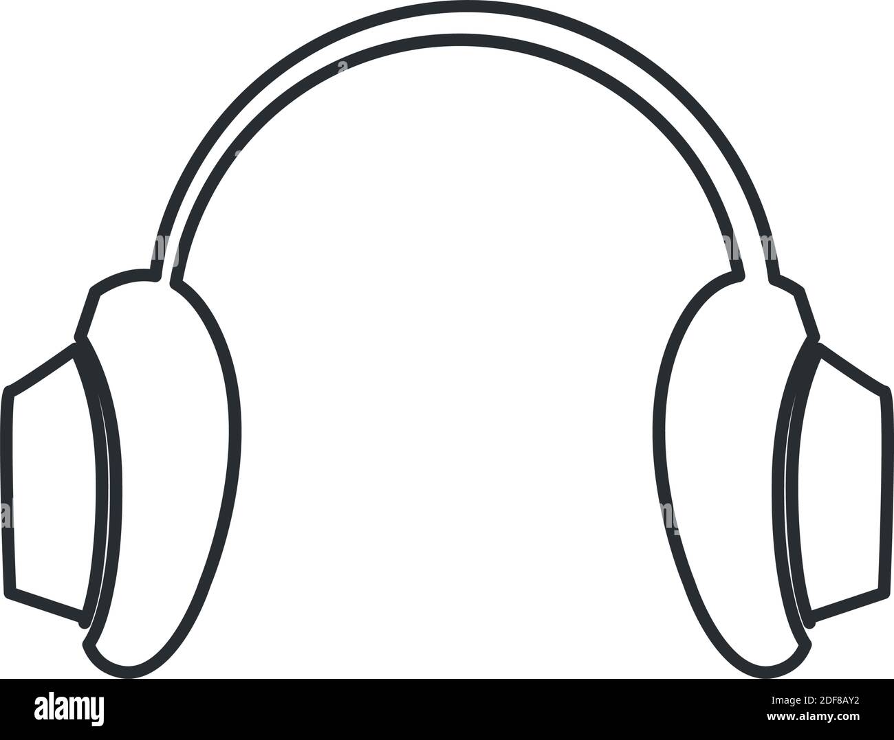 headphone design, music device sound and audio theme Vector ...