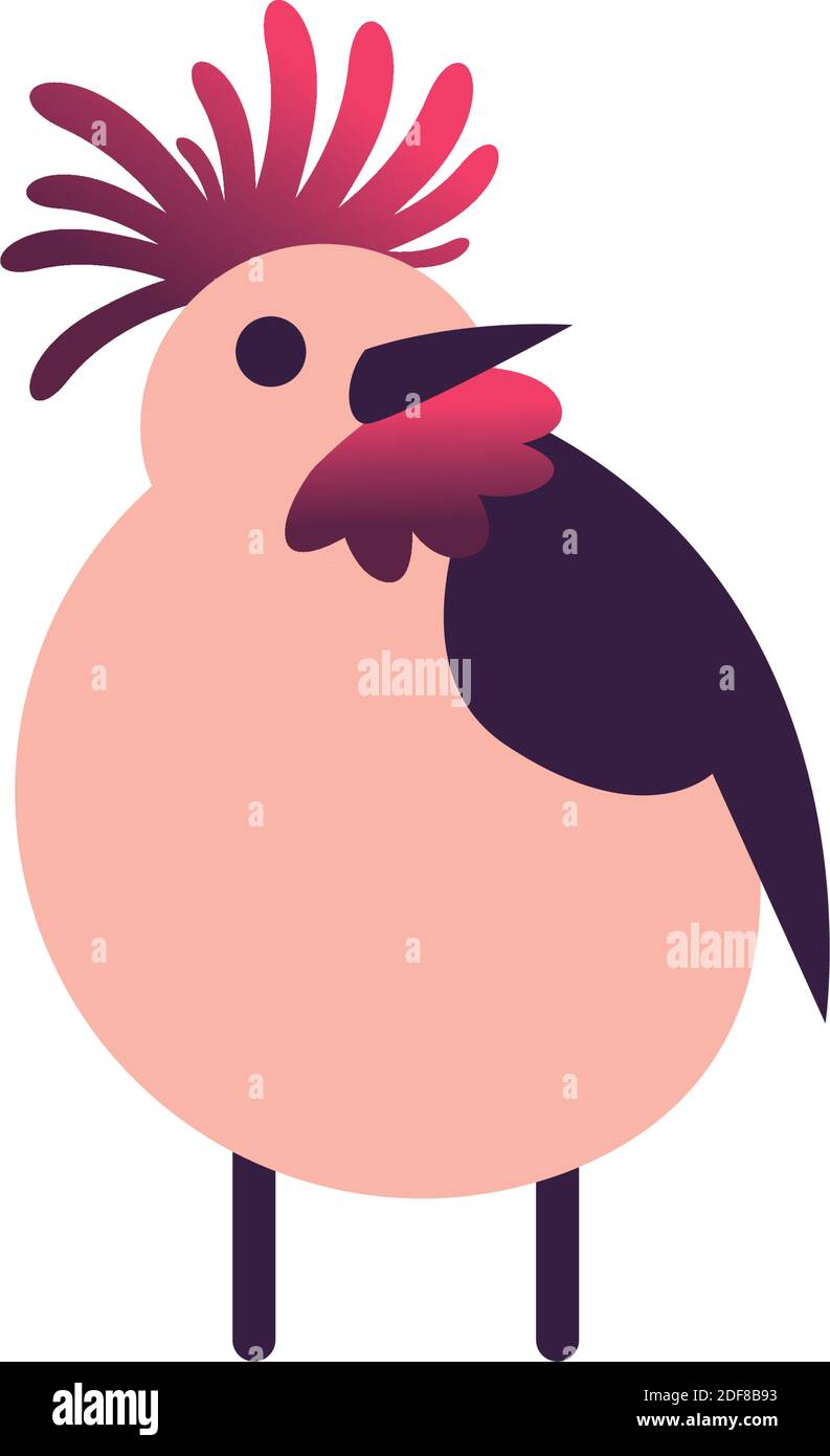 bird icon isolated design, Animal feather predator wildlife fight beak ...