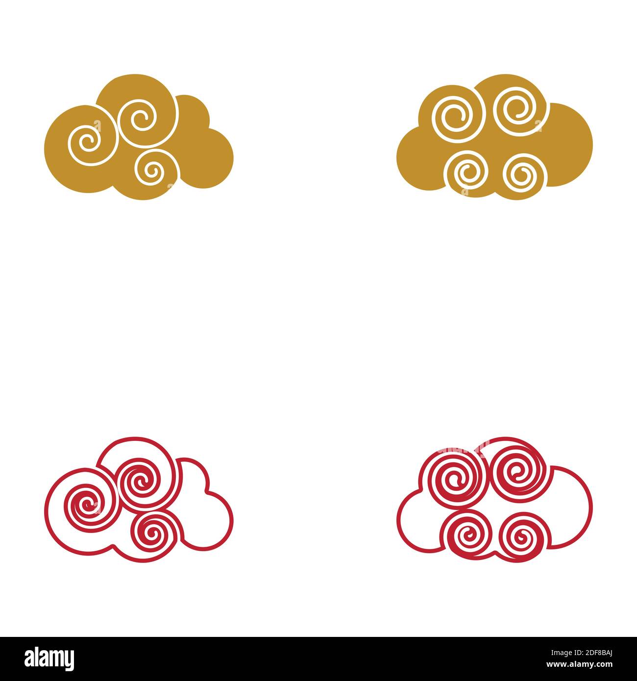 Chinese zodiac line pattern Cut Out Stock Images & Pictures - Alamy