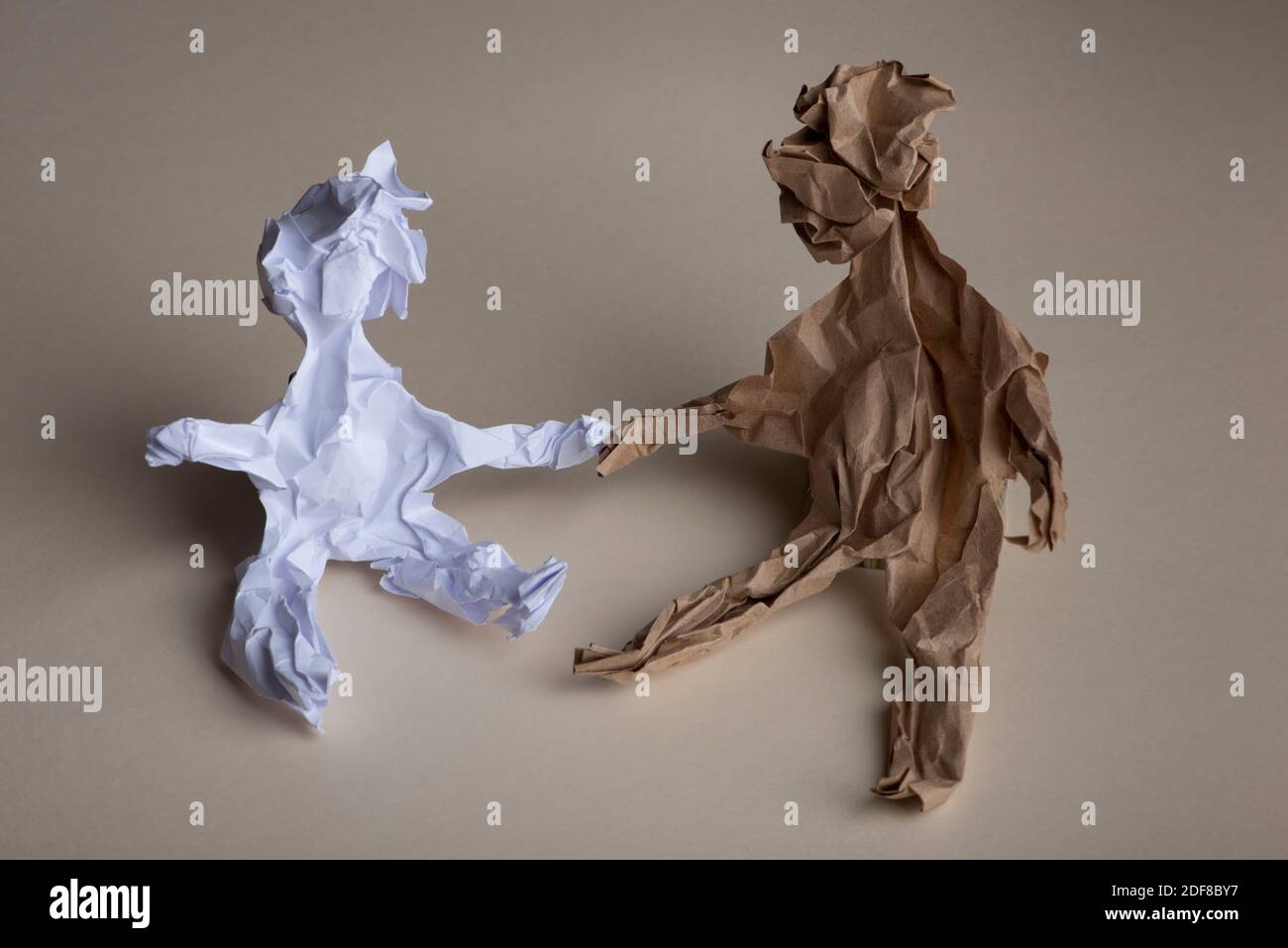 People made from paper. Communication, relationship concept. Society ...