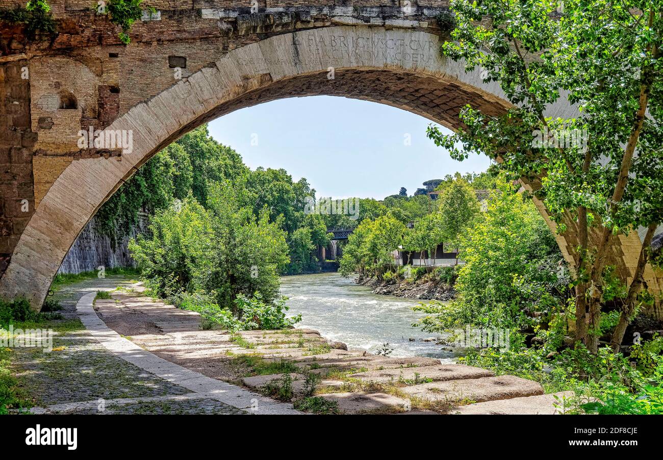 Bridge to the Past. The Pons Fabricius is the oldest Roman bridge in ...