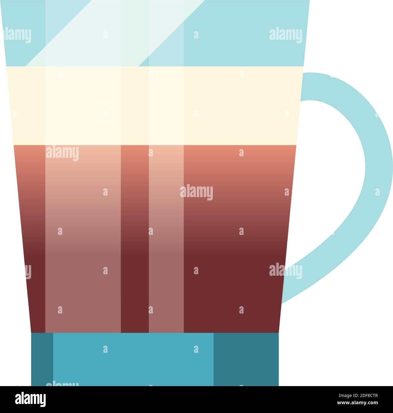 coffee glass design of drink caffeine breakfast and beverage theme ...