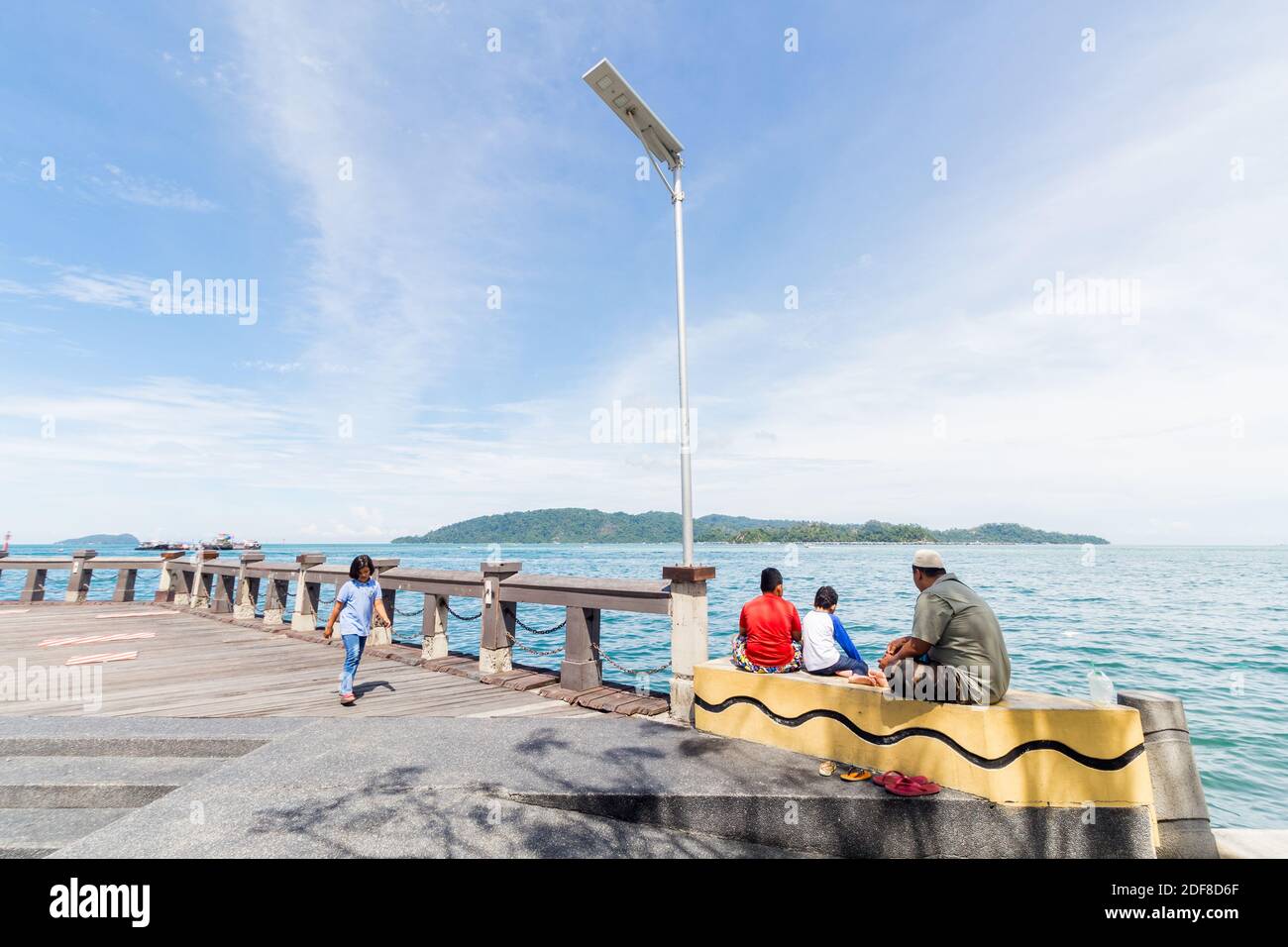At the Kota Kinabalu waterfront in Sabah, Malaysia Stock Photo - Alamy