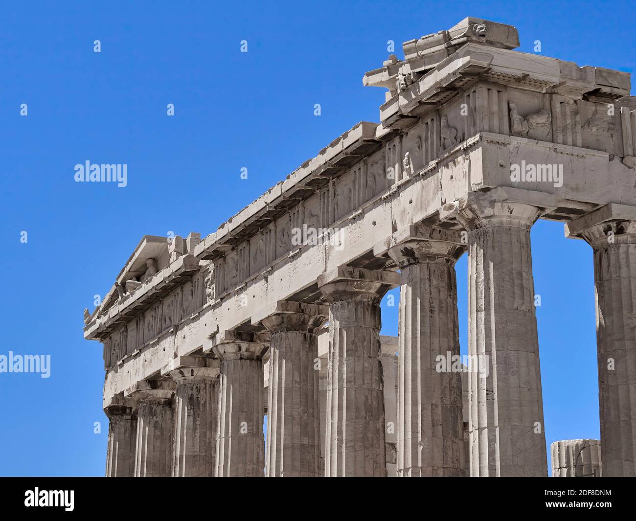 Time Capsule. Α diagonal projection of Parthenon's pediment in black ...