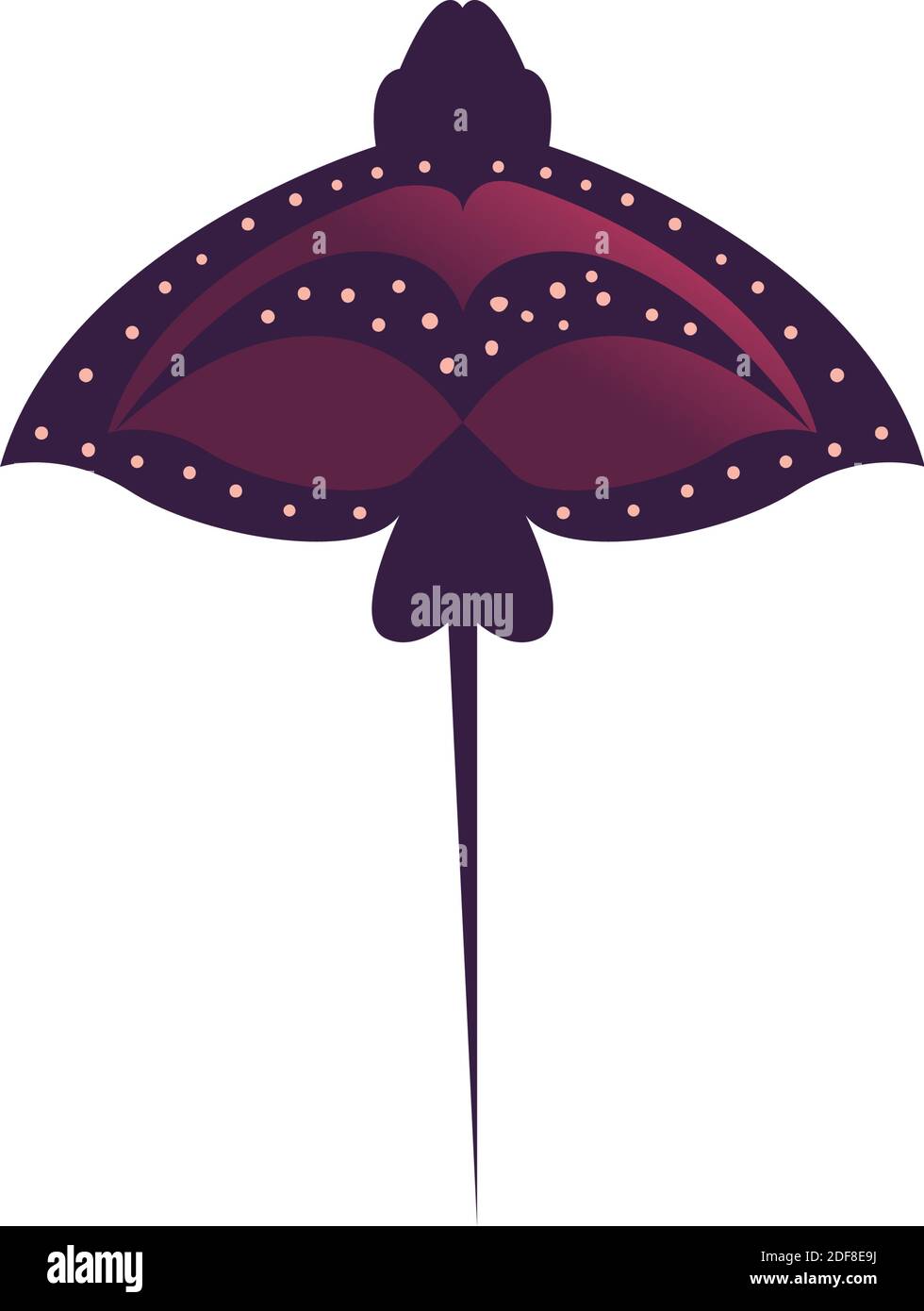stingray animal design Sea life ecosystem fauna and ocean theme Vector ...