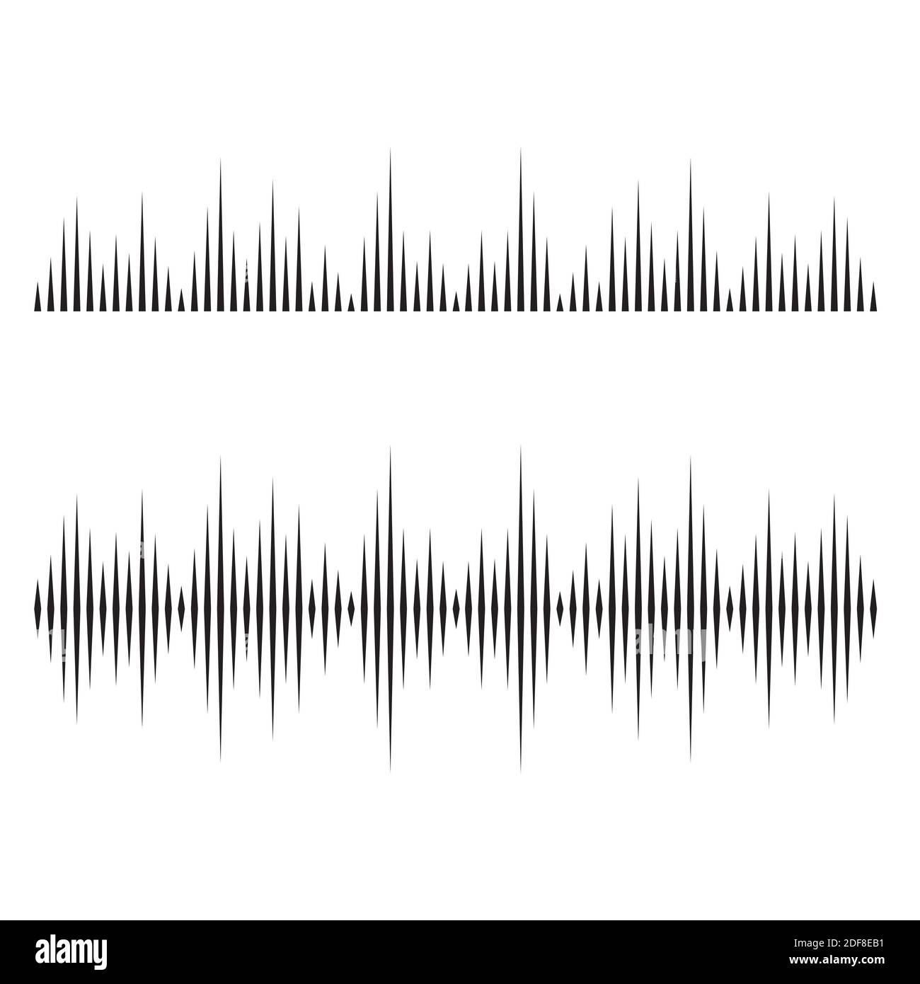 Sound waves vector illustration design template Stock Vector Image ...