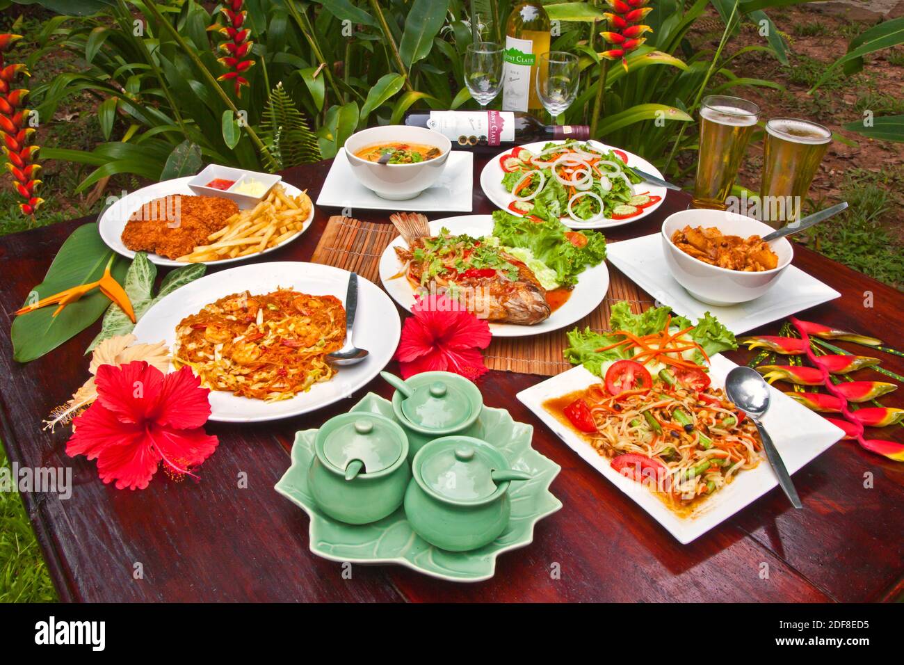 Delicious THAI CUISINE is served at OUR JUNGLE HOUSE a lodge in the ...