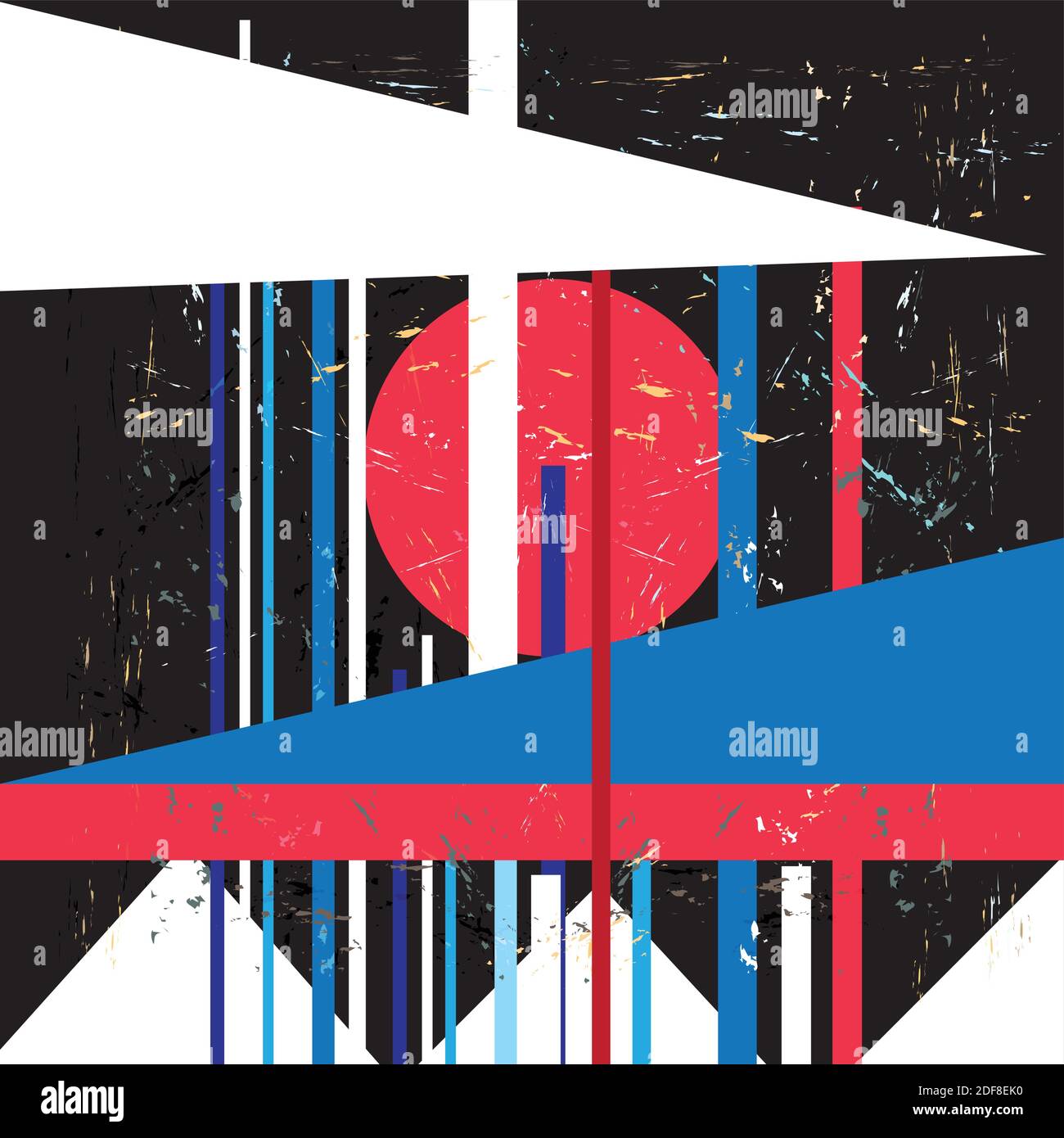 Abstract vector multicolored background with geometric objects and ...